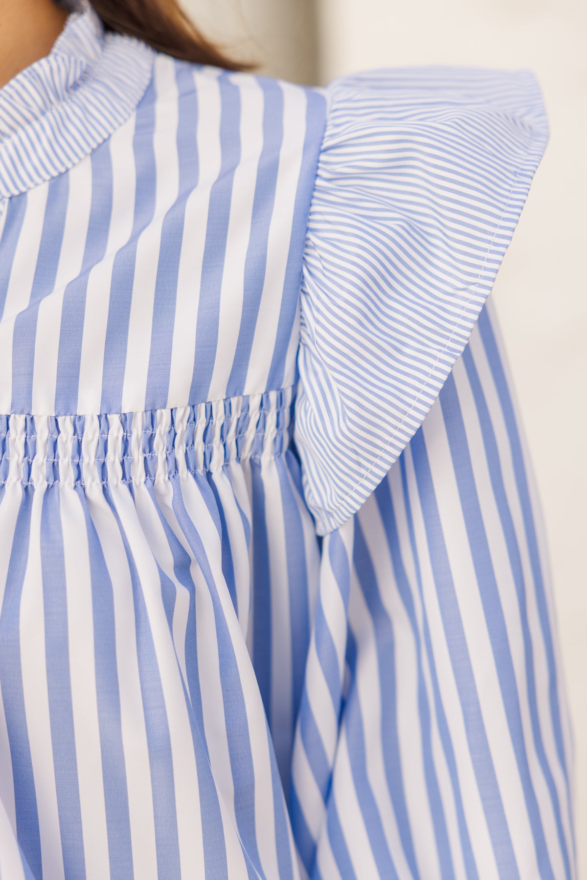 So Honored Blue Striped Blouses – Shop the Mint