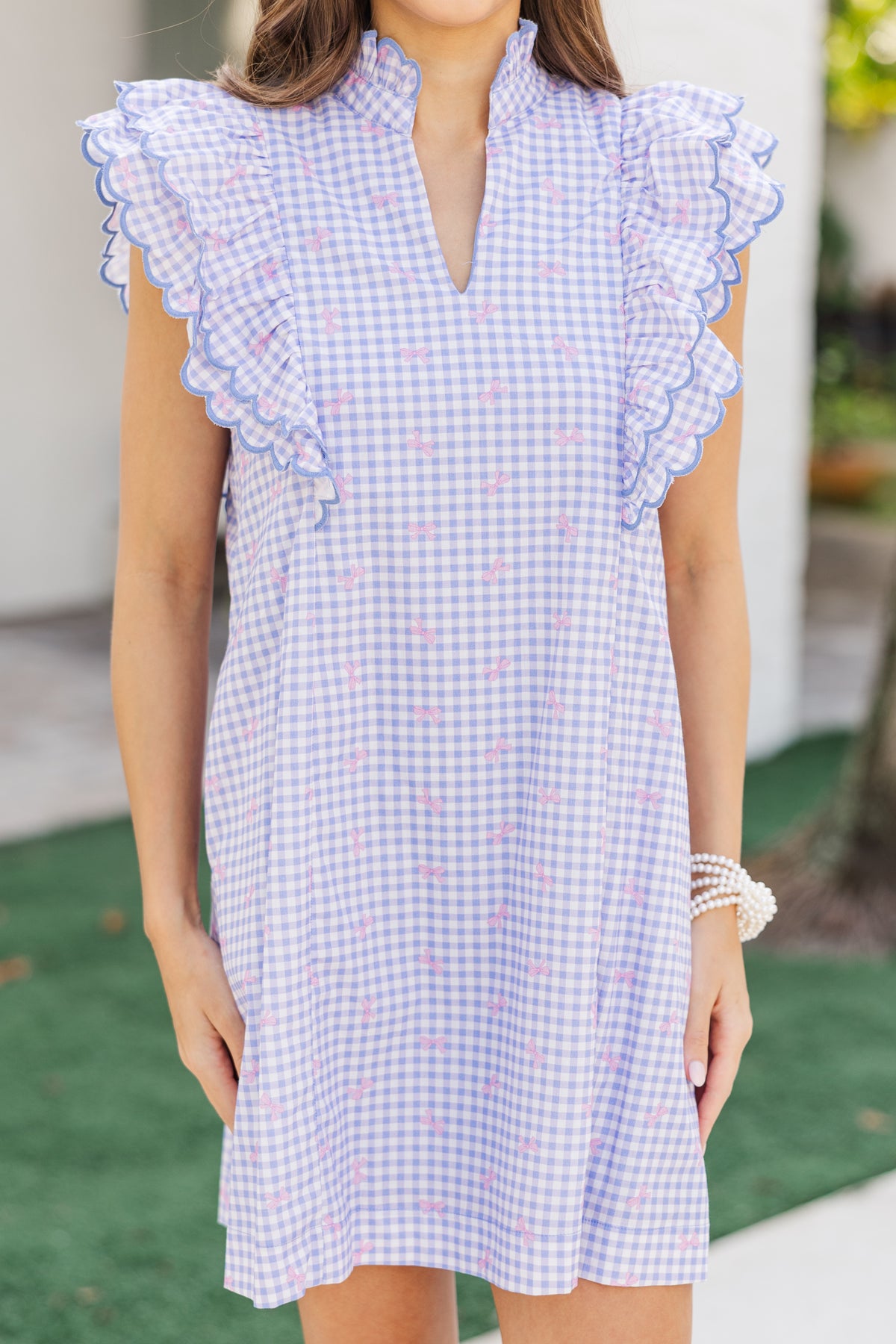 Ready For Anything Periwinkle Gingham Dress – Shop the Mint