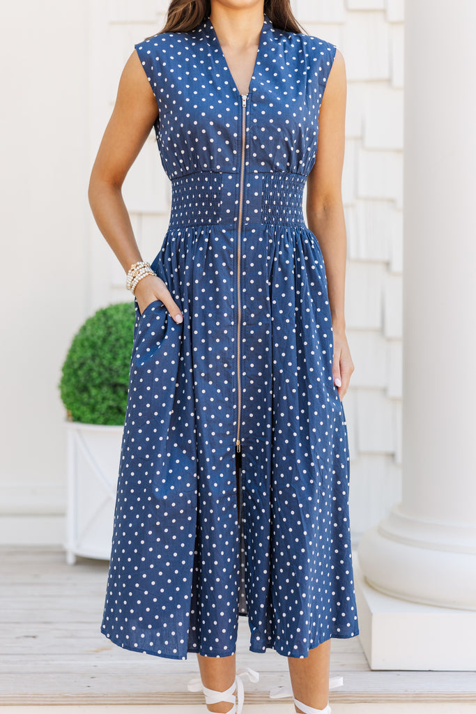 Take Note Navy Blue Dress – Shop the Mint