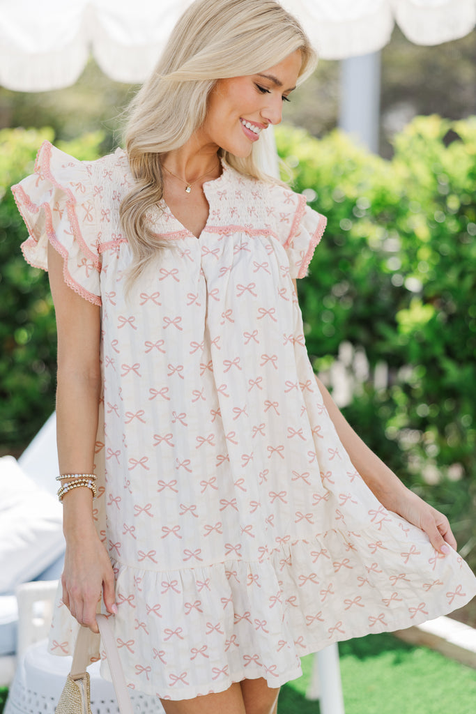 Blissful Bows Pink Babydoll Dress – Shop the Mint