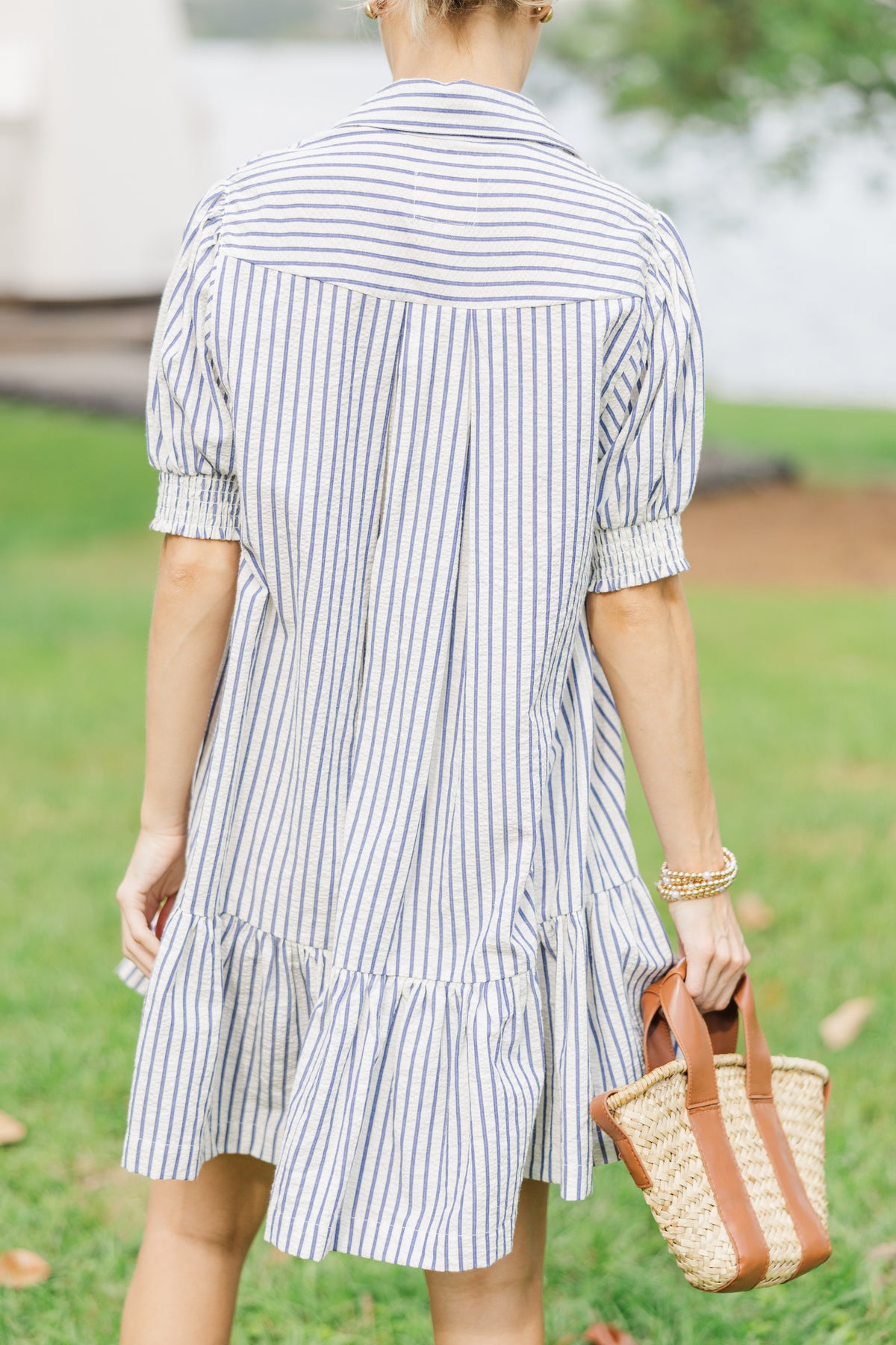 Style & Grace Blue Striped Dress – Shop the Mint