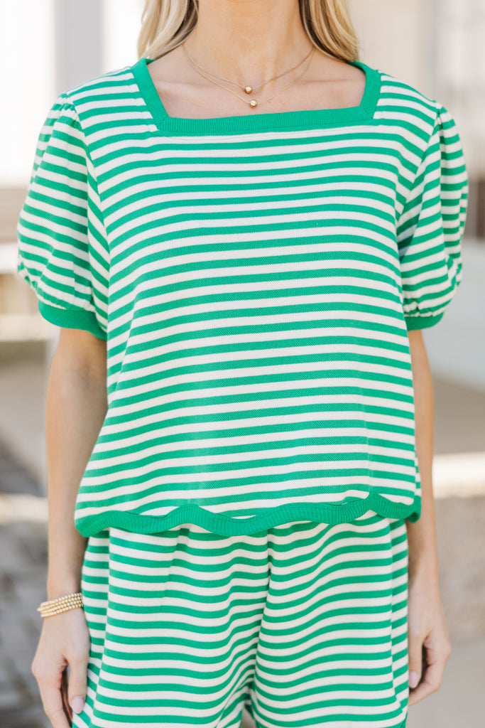 All Kindness Green Striped Blouse – Shop the Mint