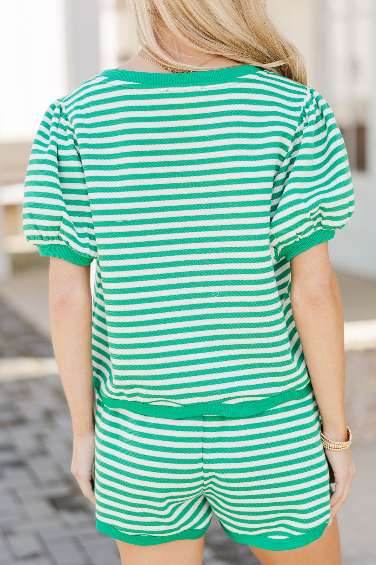 All Kindness Green Striped Blouse – Shop the Mint