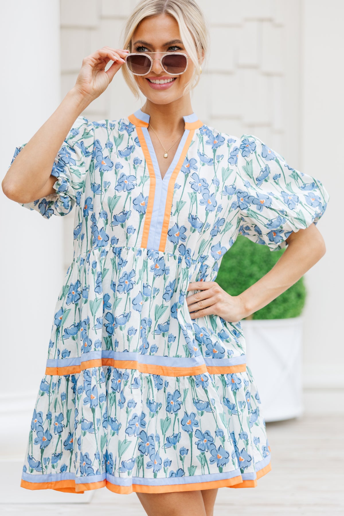 The Sensitive Blue Floral Dress – Shop the Mint