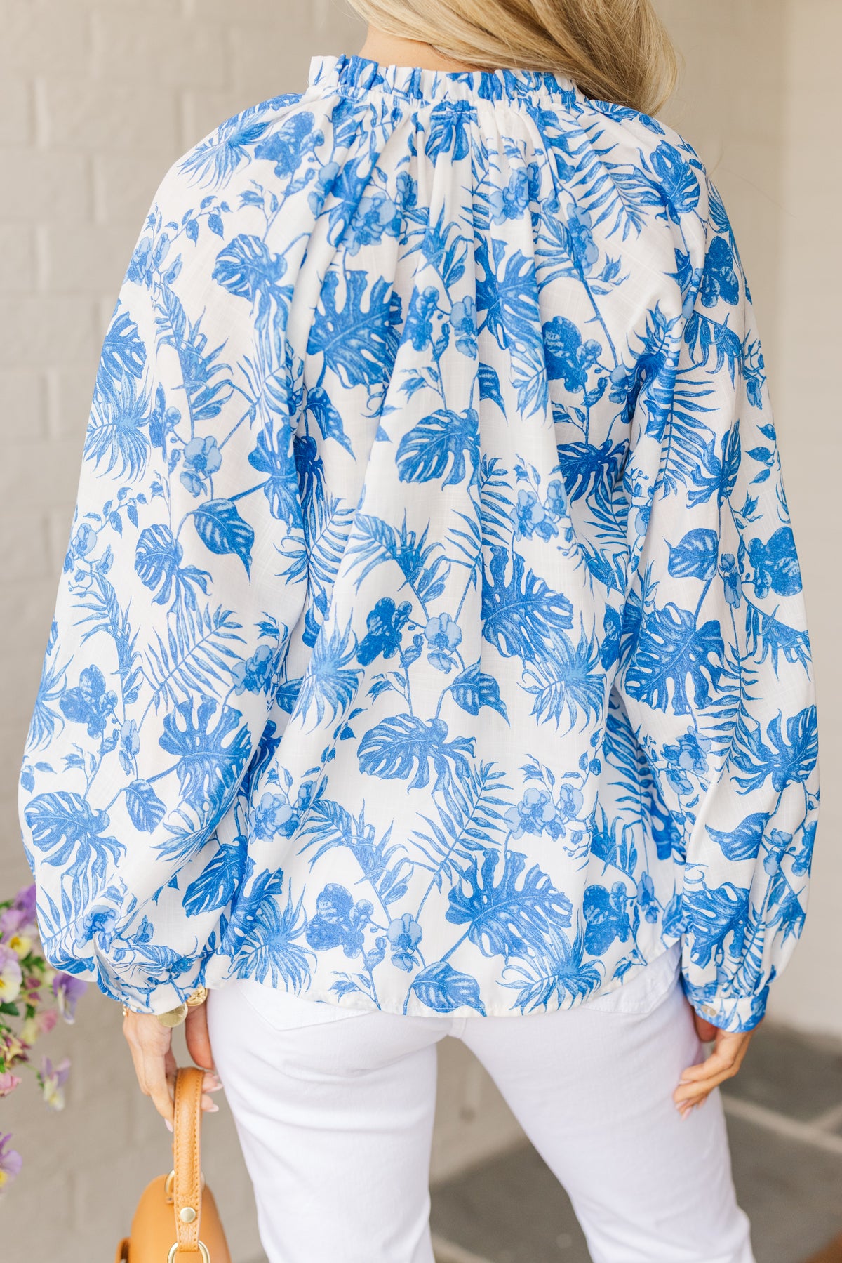 Before It's Over Blue Floral Toile Blouse – Shop the Mint