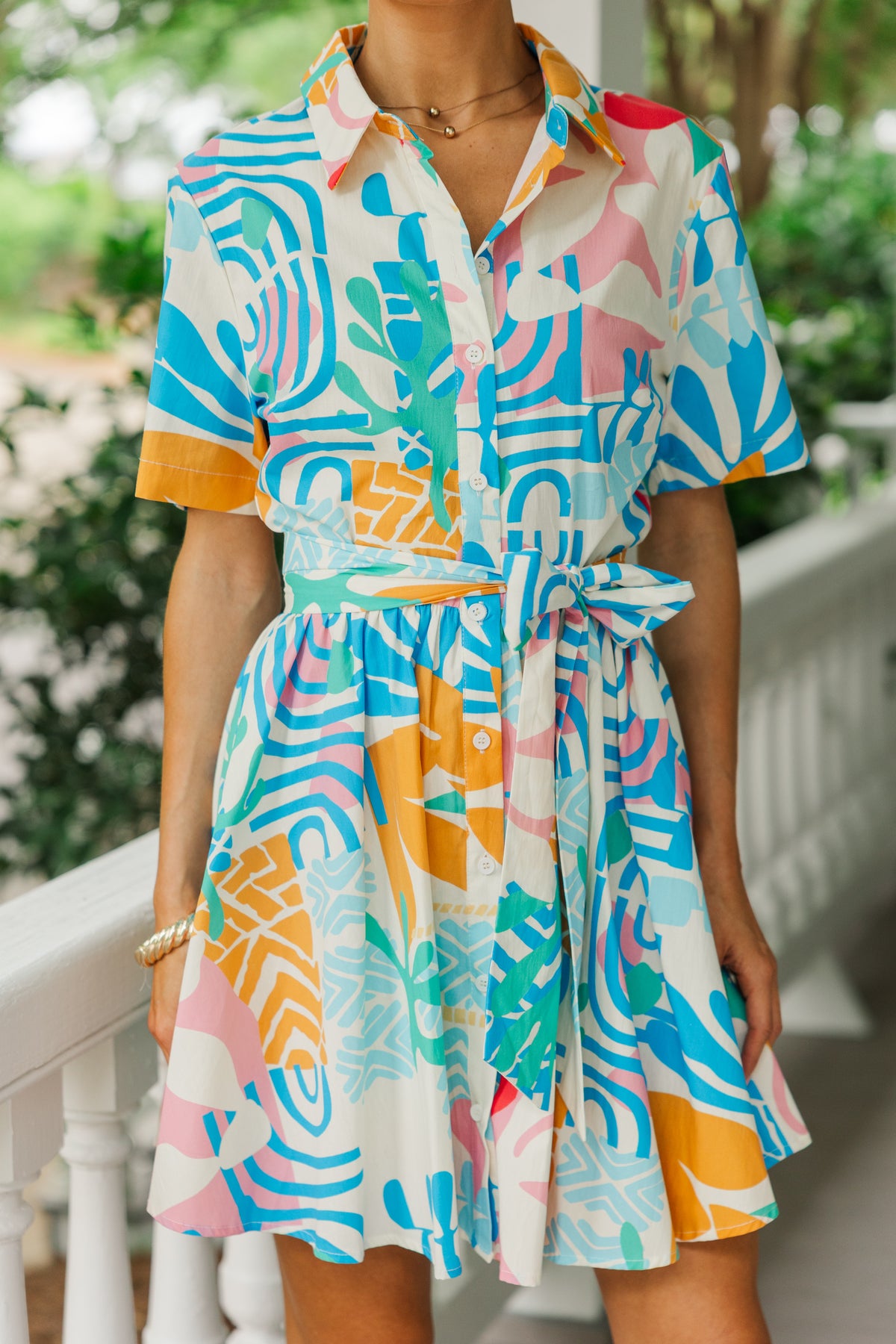 True To The Tropics Blue Abstract Dress – Shop the Mint