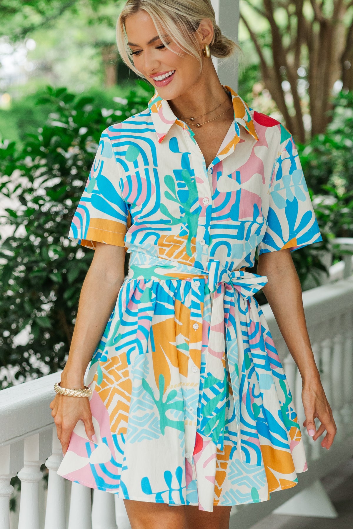 True To The Tropics Blue Abstract Dress – Shop the Mint