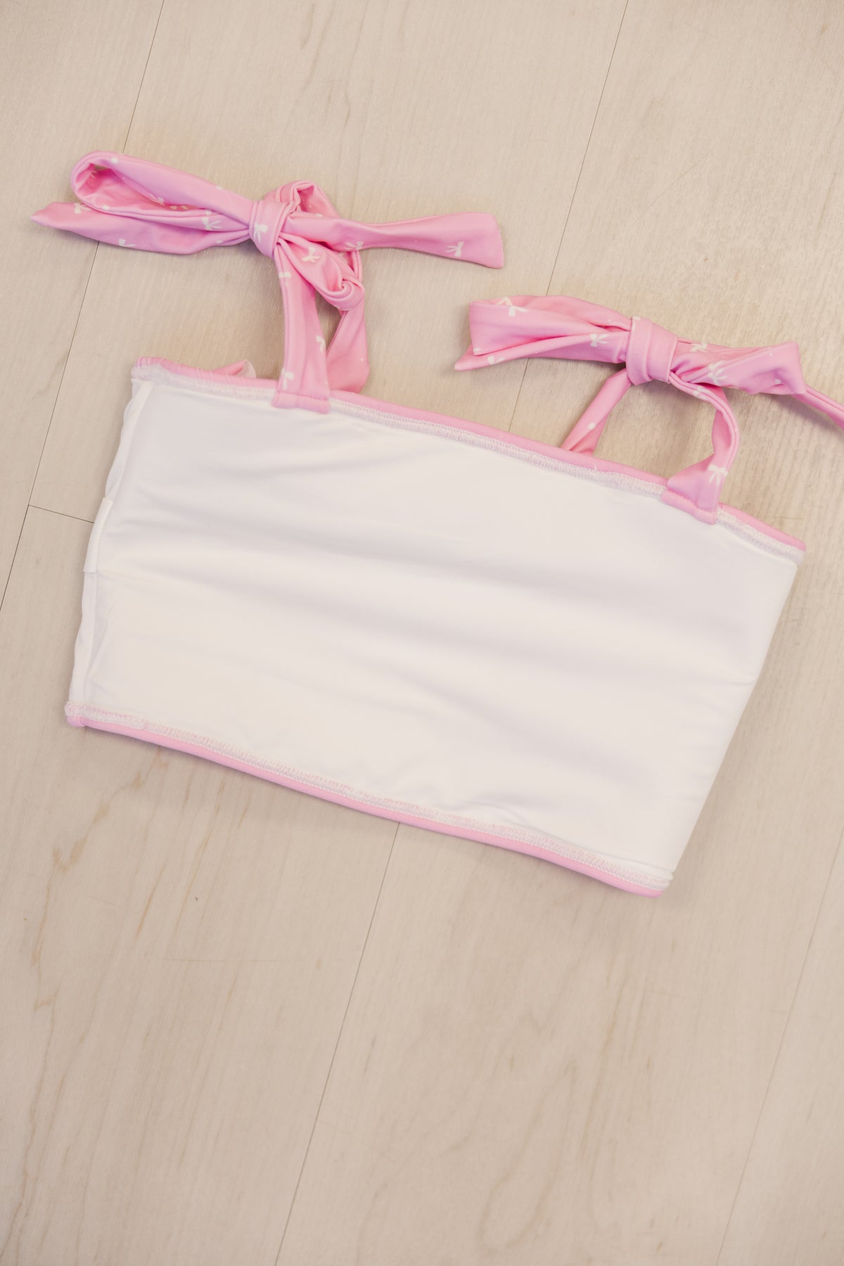 Girls: The Wendy Pink Bow Print Ruffled Two Piece Swimsuit – Shop the Mint