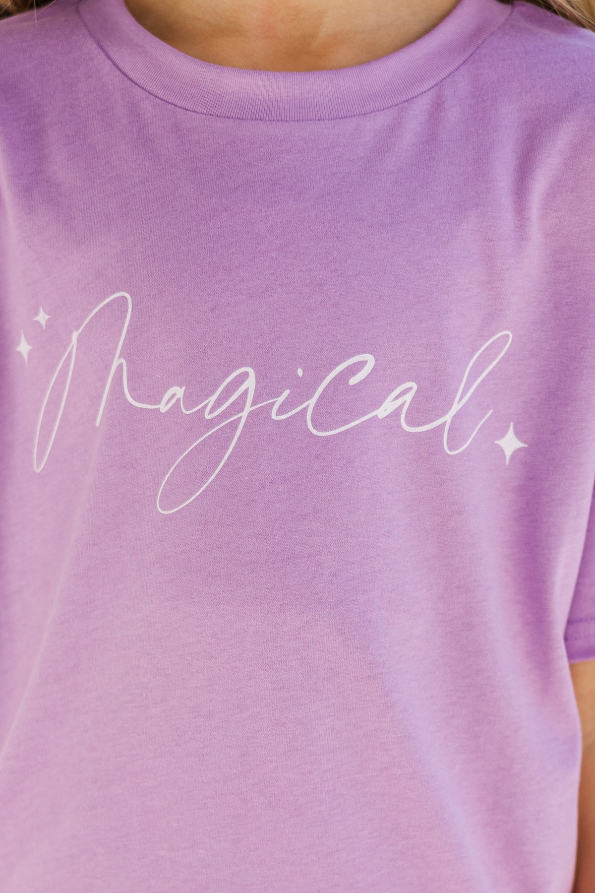 Girls: The Magic Is Calling Lavender Graphic Tee – Shop the Mint