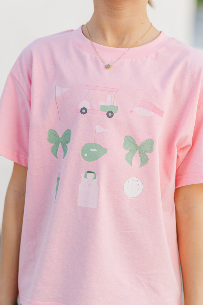 Girls: Caddy Girl Blush Graphic Tee – Shop the Mint