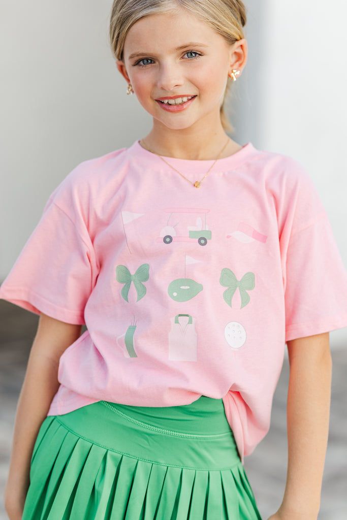 Girls: Caddy Girl Blush Graphic Tee – Shop the Mint