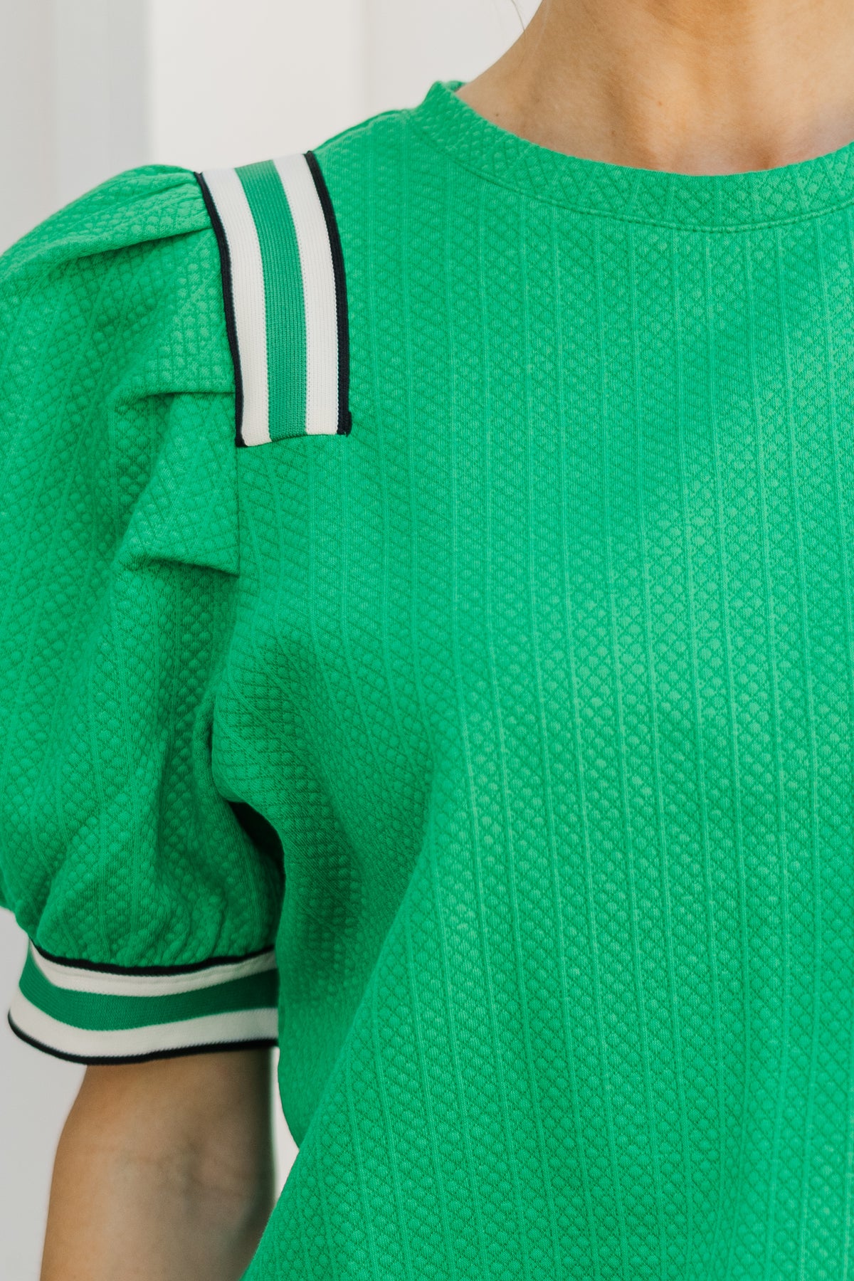 Simple Wishes Green Textured Blouse – Shop the Mint