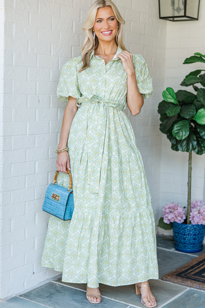 Wait For Daylight Yellow Medallion Maxi Dress – Shop the Mint