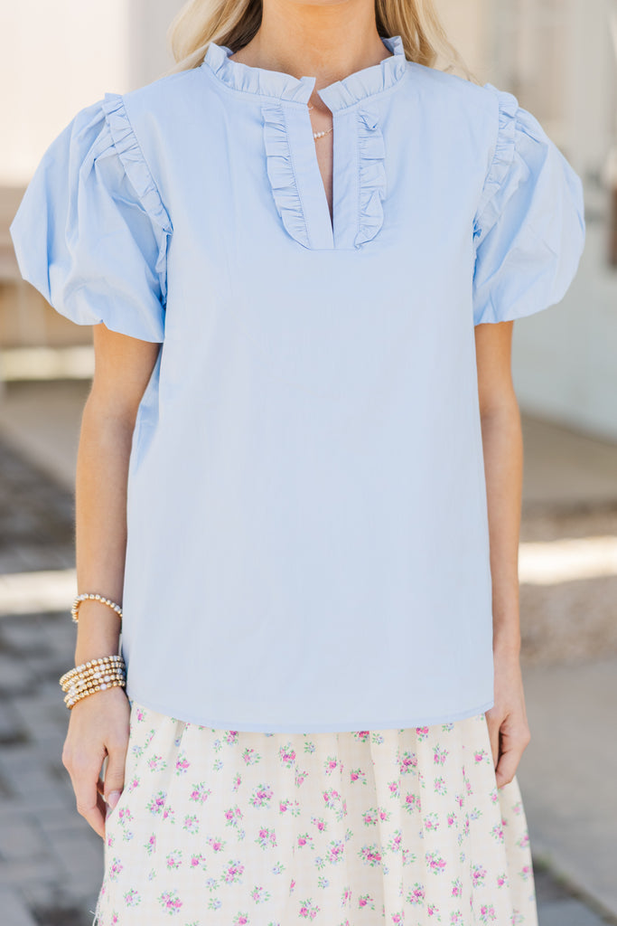 See You Soon Blue Blouse – Shop the Mint
