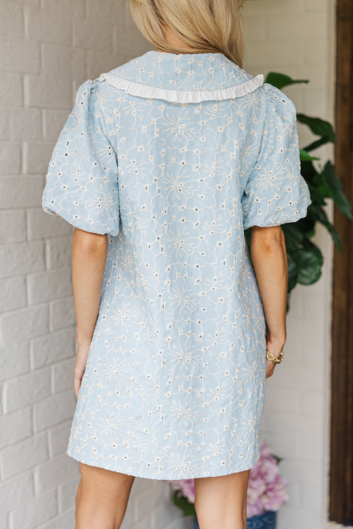 Perfect Pace Light Blue Embroidered Dress – Shop the Mint