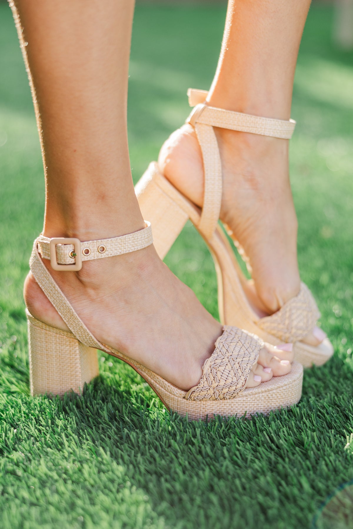 Day Dreaming Natural Raffia Heels – Shop the Mint