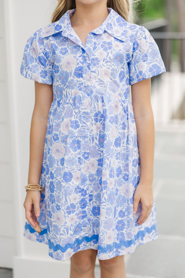 Girls: The Hadley Blue Striped Collared Dress – Shop the Mint