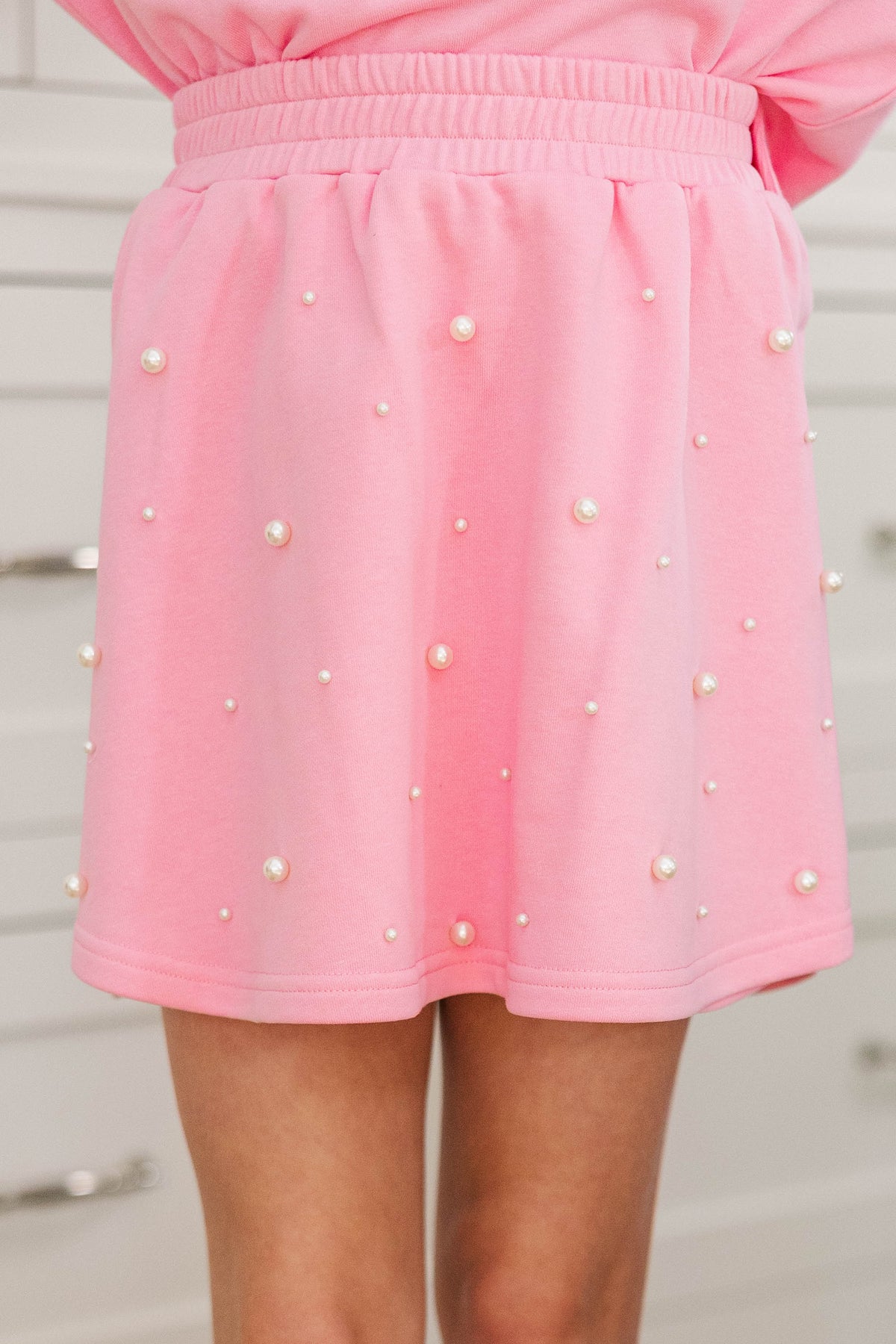 Girls: Pearl Pink Embellished Skort – Shop the Mint