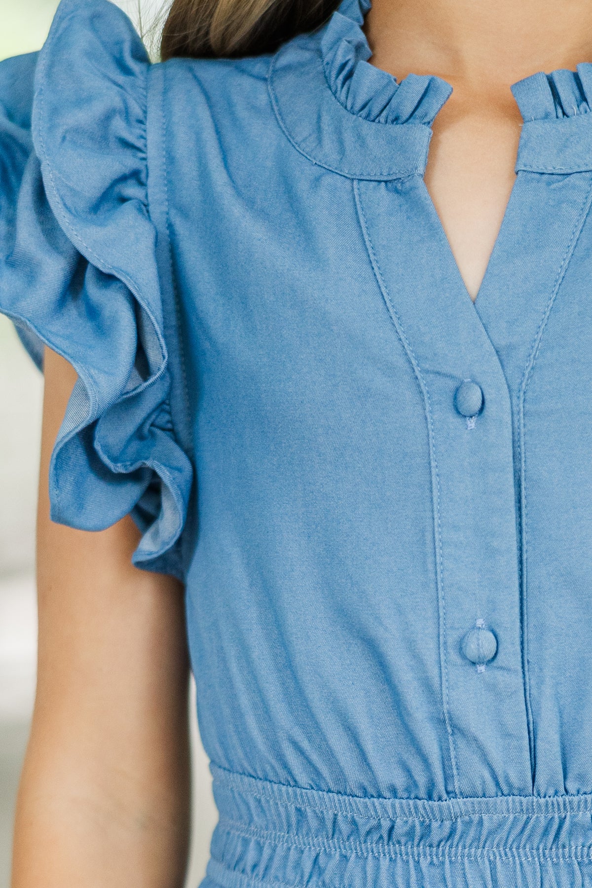 Girls: Wild Love Chambray Romper – Shop the Mint