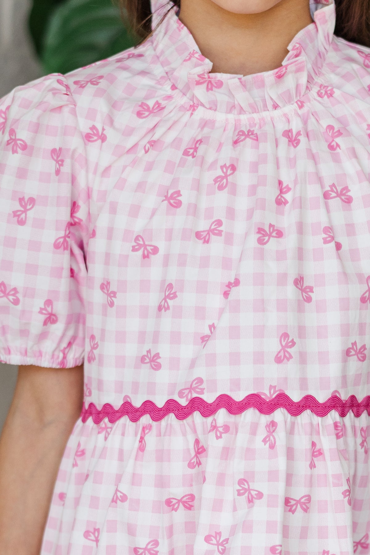 Girls: The Addison Pink Gingham & Bow Dress – Shop the Mint