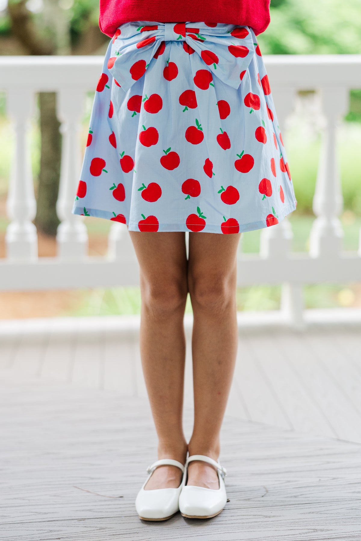 Girls: The Kate Light Blue Apple Skort – Shop the Mint