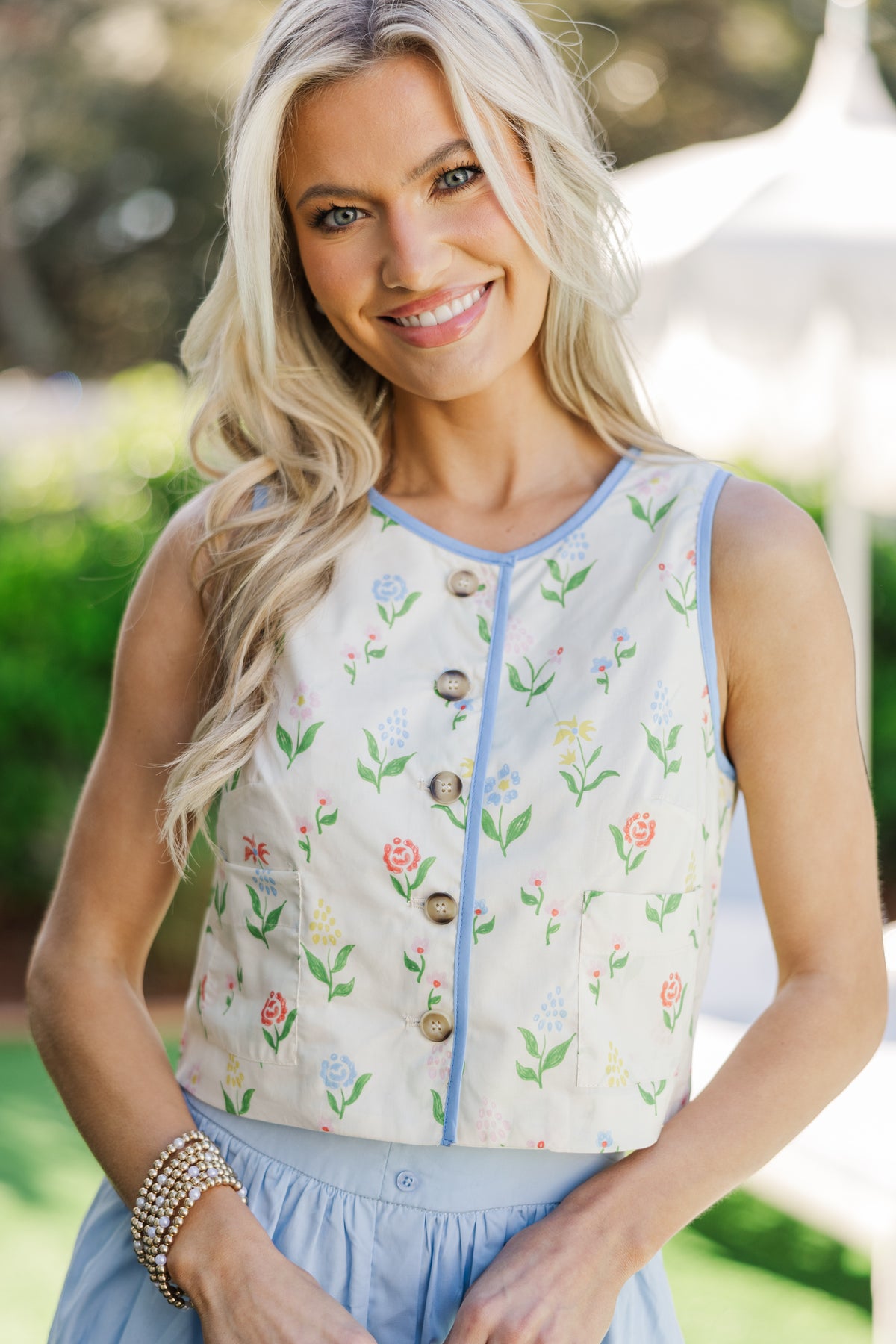 Aureum: On The Move Cream White Floral Blouse – Shop the Mint