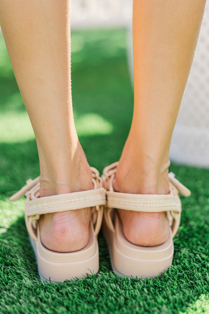 Stay Golden Natural Platform Sandals – Shop the Mint