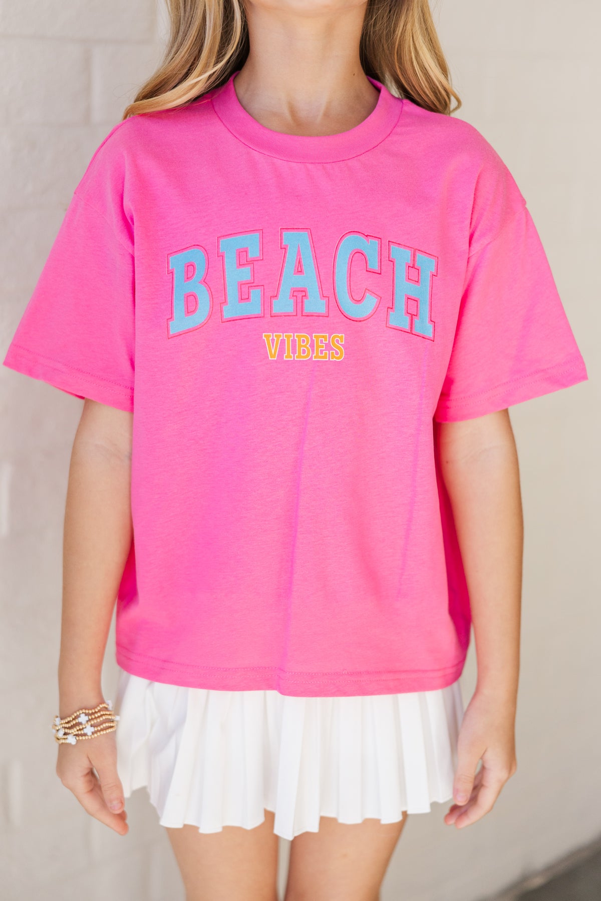 Girls: Beach Vibes Fuchsia Graphic Tee – Shop the Mint