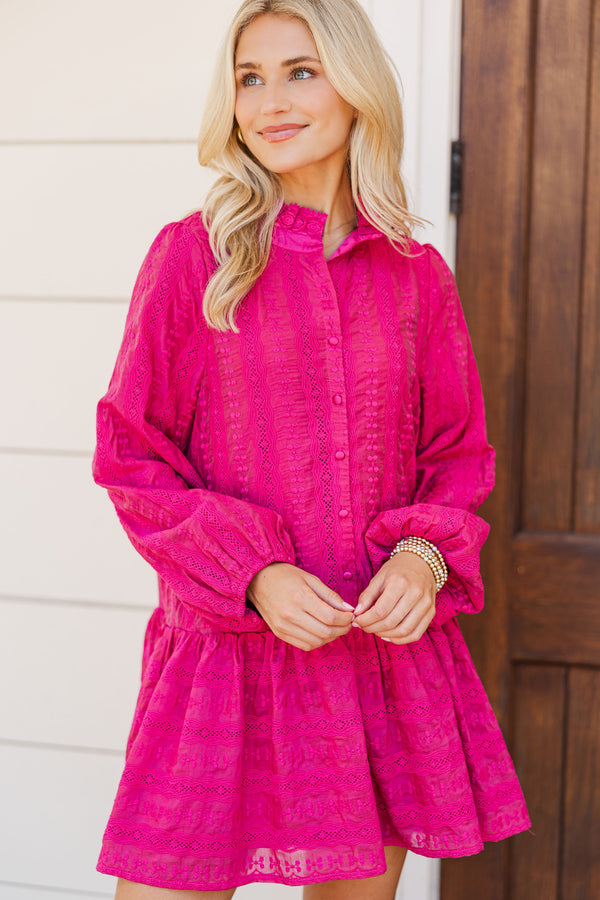 Fate: Now You Can Magenta Lace Dress – Shop the Mint