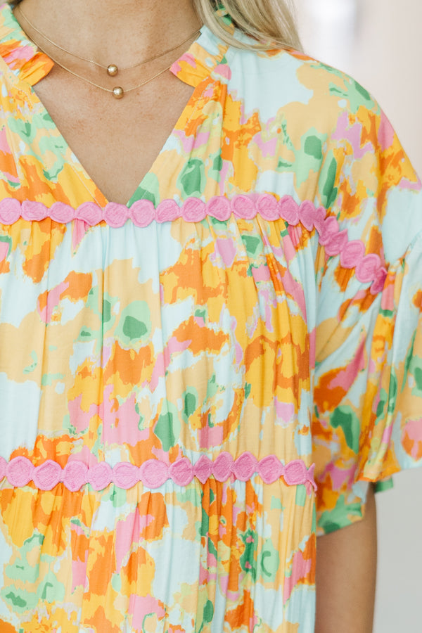NURSING COLLECTION: Just Can't Lose Blue Multi Floral Dress – Shop the Mint