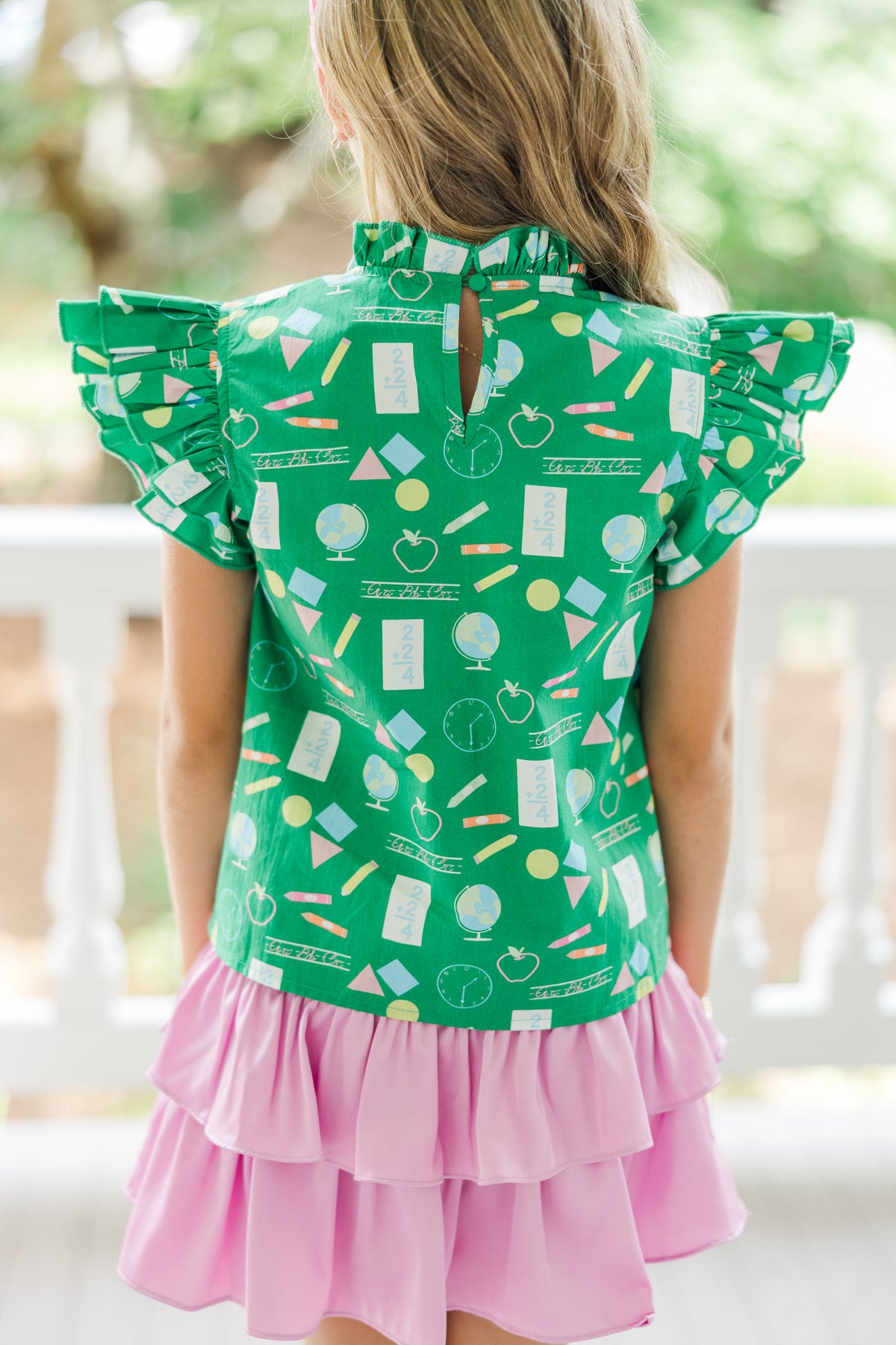 Girls: A True Beauty Green Toile Print Blouse – Shop the Mint