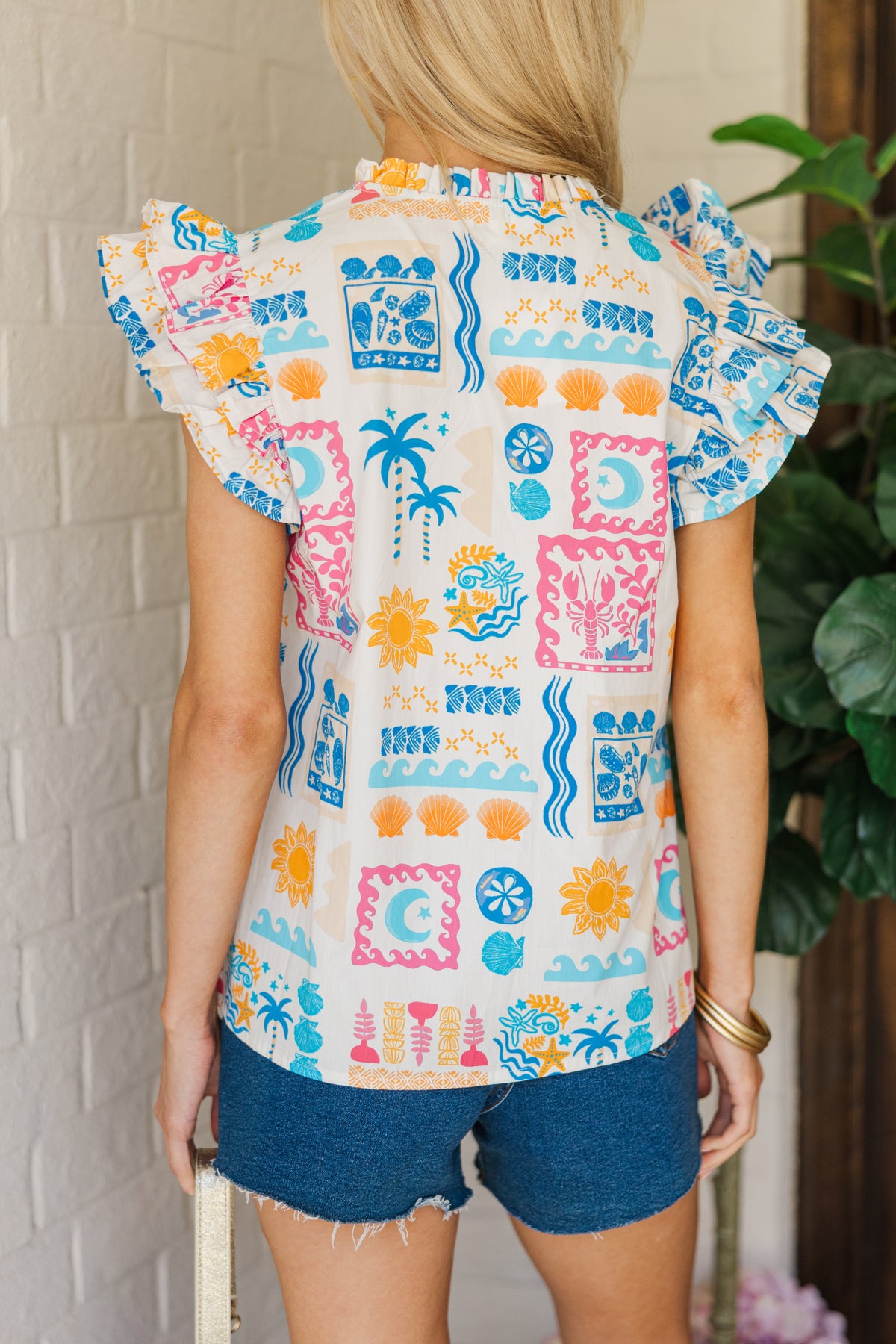 Take A Look Around Blue Beachy Blouse – Shop the Mint