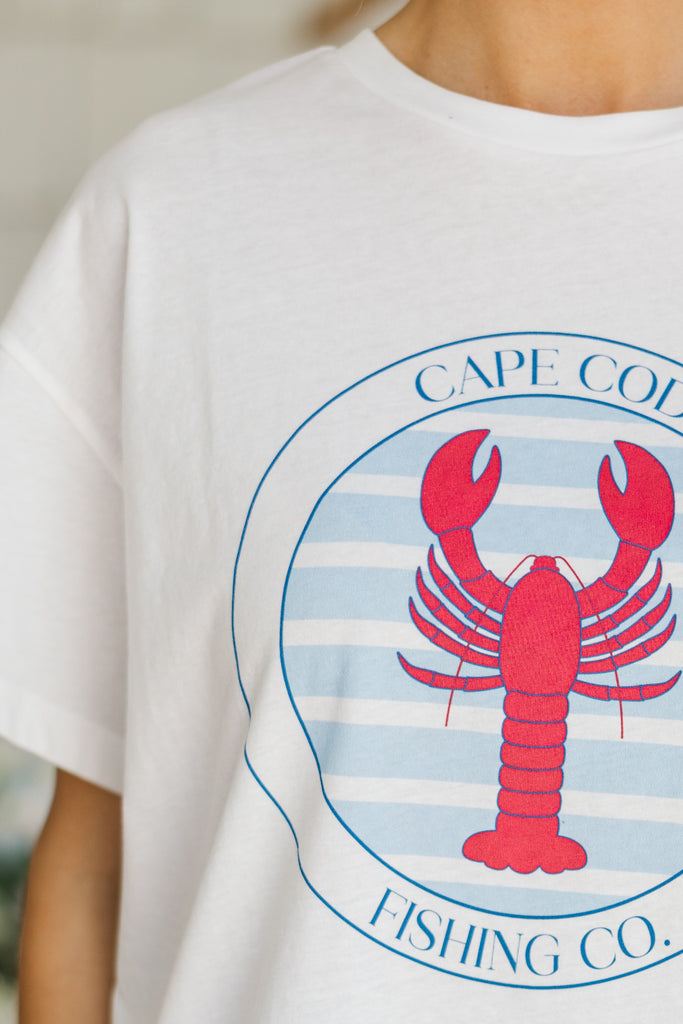 Cape Cod Fishing Co White Graphic Tee – Shop the Mint