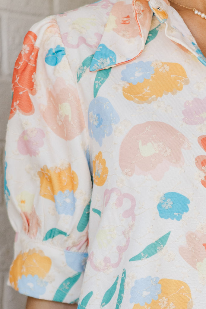 Grab Their Attention White Multi Floral Dress – Shop the Mint