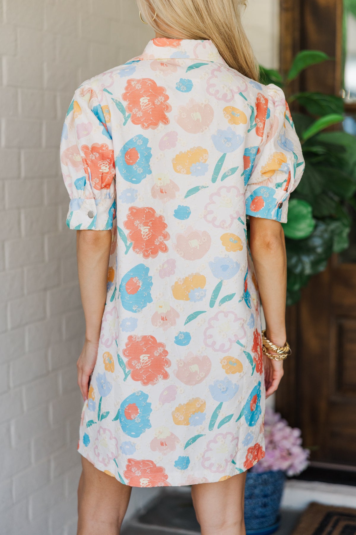 Grab Their Attention White Multi Floral Dress – Shop the Mint