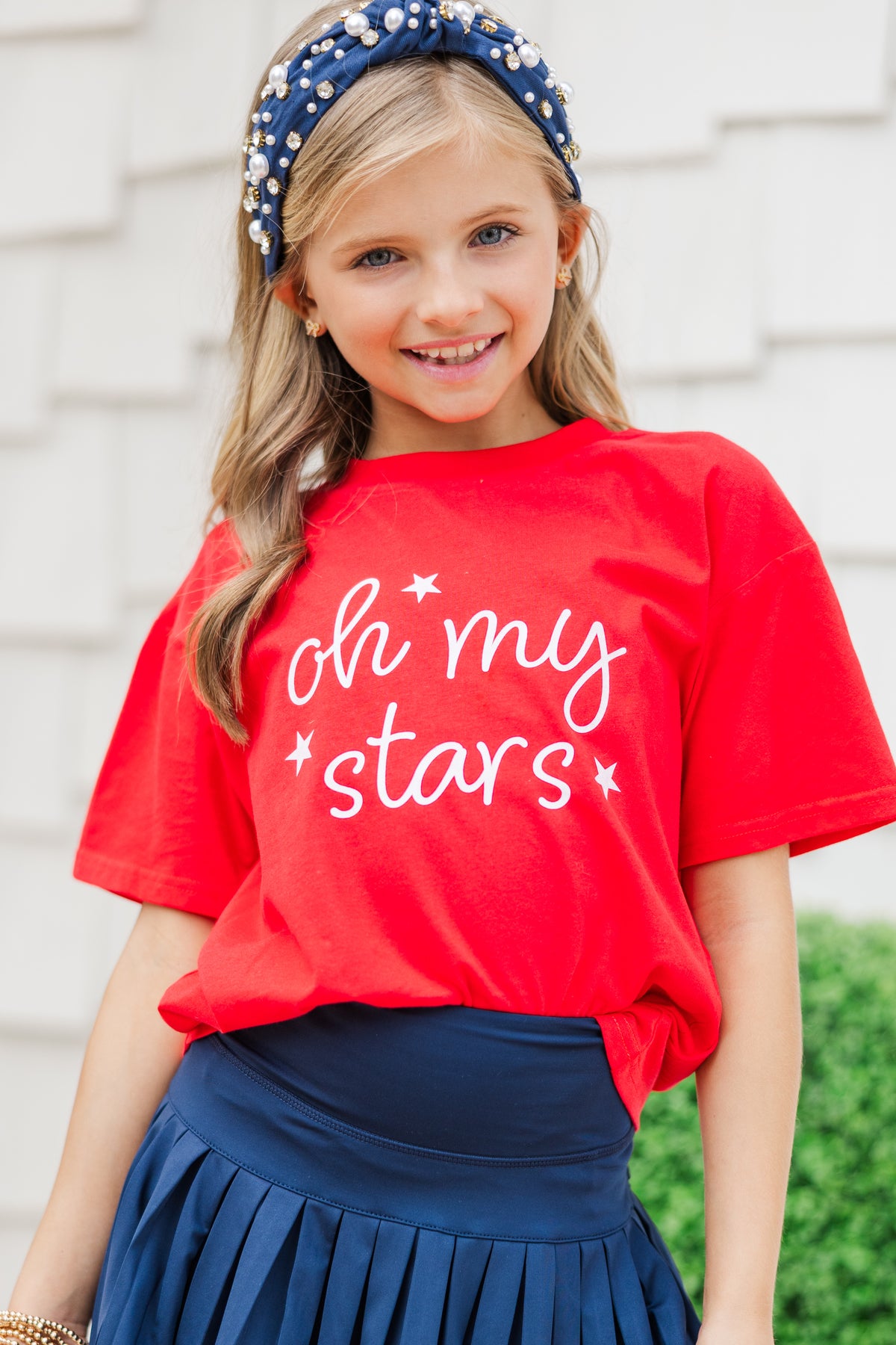 Girls: Oh My Stars Red Graphic Tee – Shop the Mint