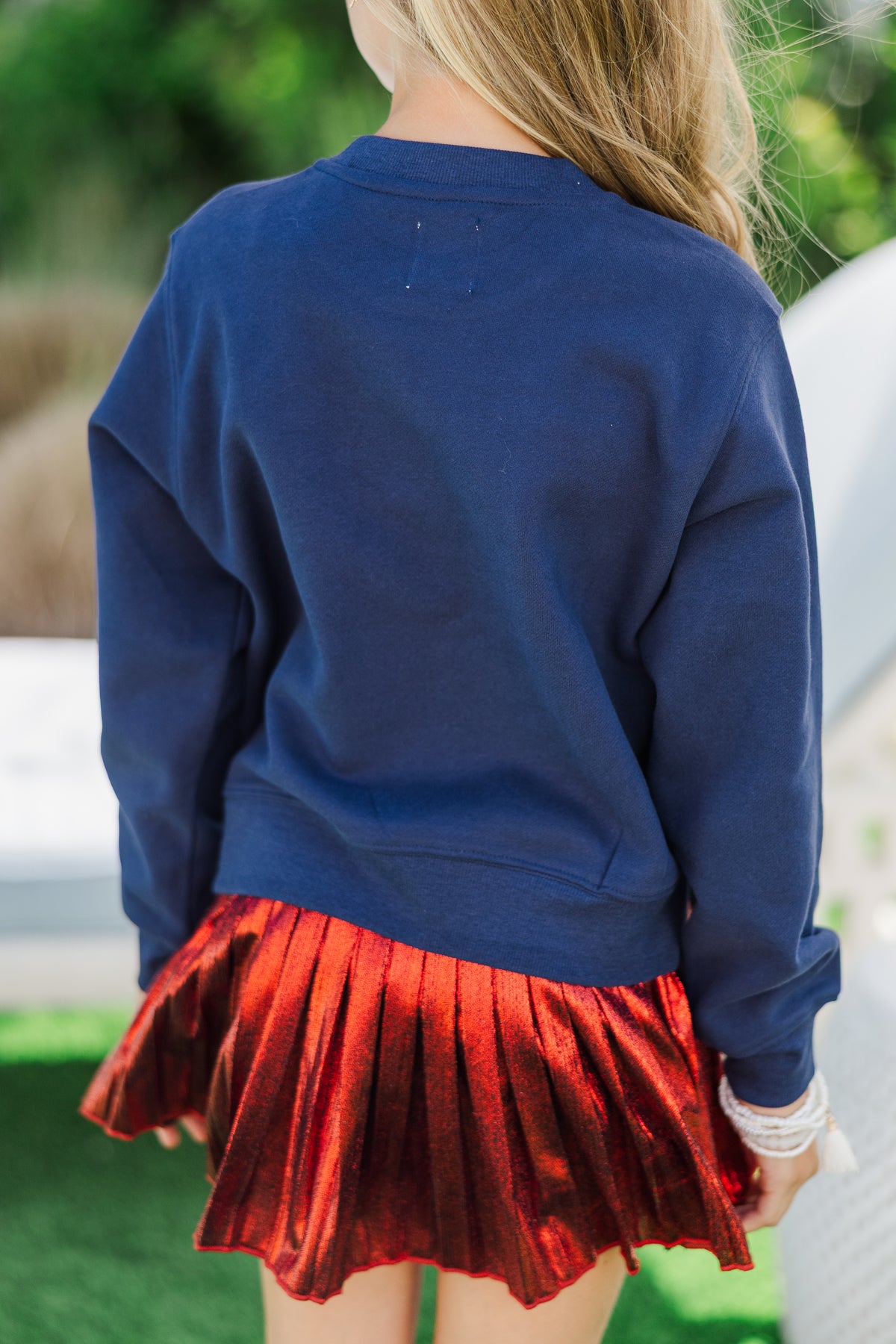 Girls: Firecracker Navy Graphic Sweatshirt – Shop the Mint