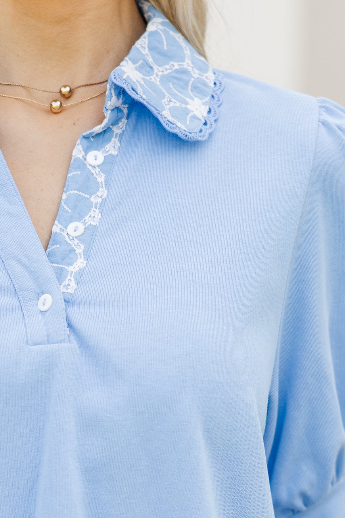 Above & Beyond Periwinkle Blouse – Shop the Mint