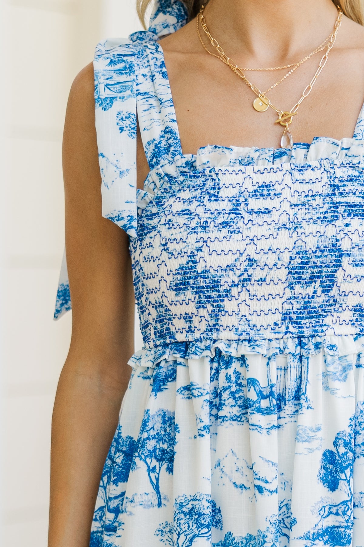 Another Day Blue Toile Maxi Dress – Shop the Mint