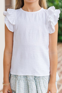 Girls The Channing White Blouse Shop The Mint