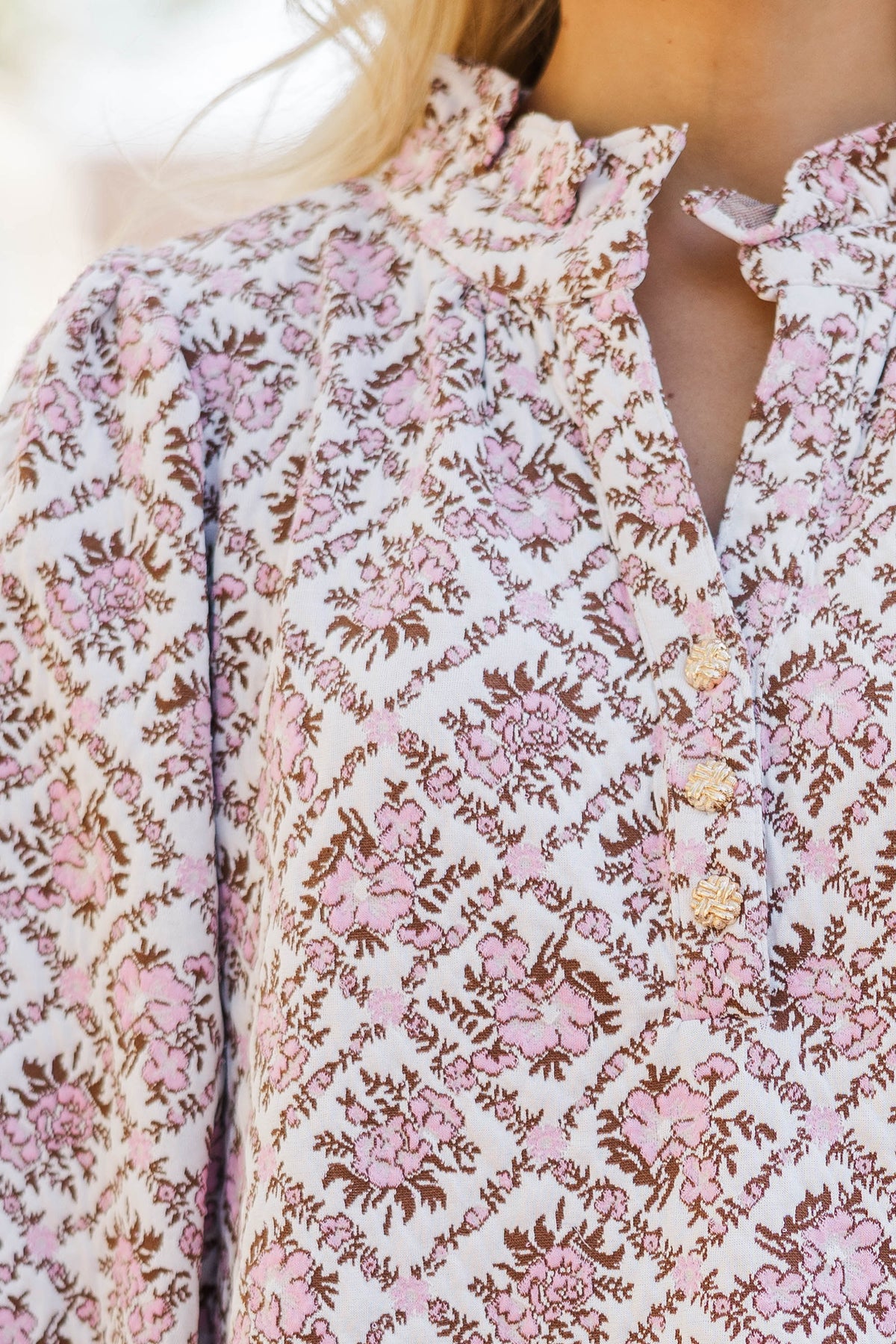 Perfectly You White Floral Textured Blouse – Shop the Mint