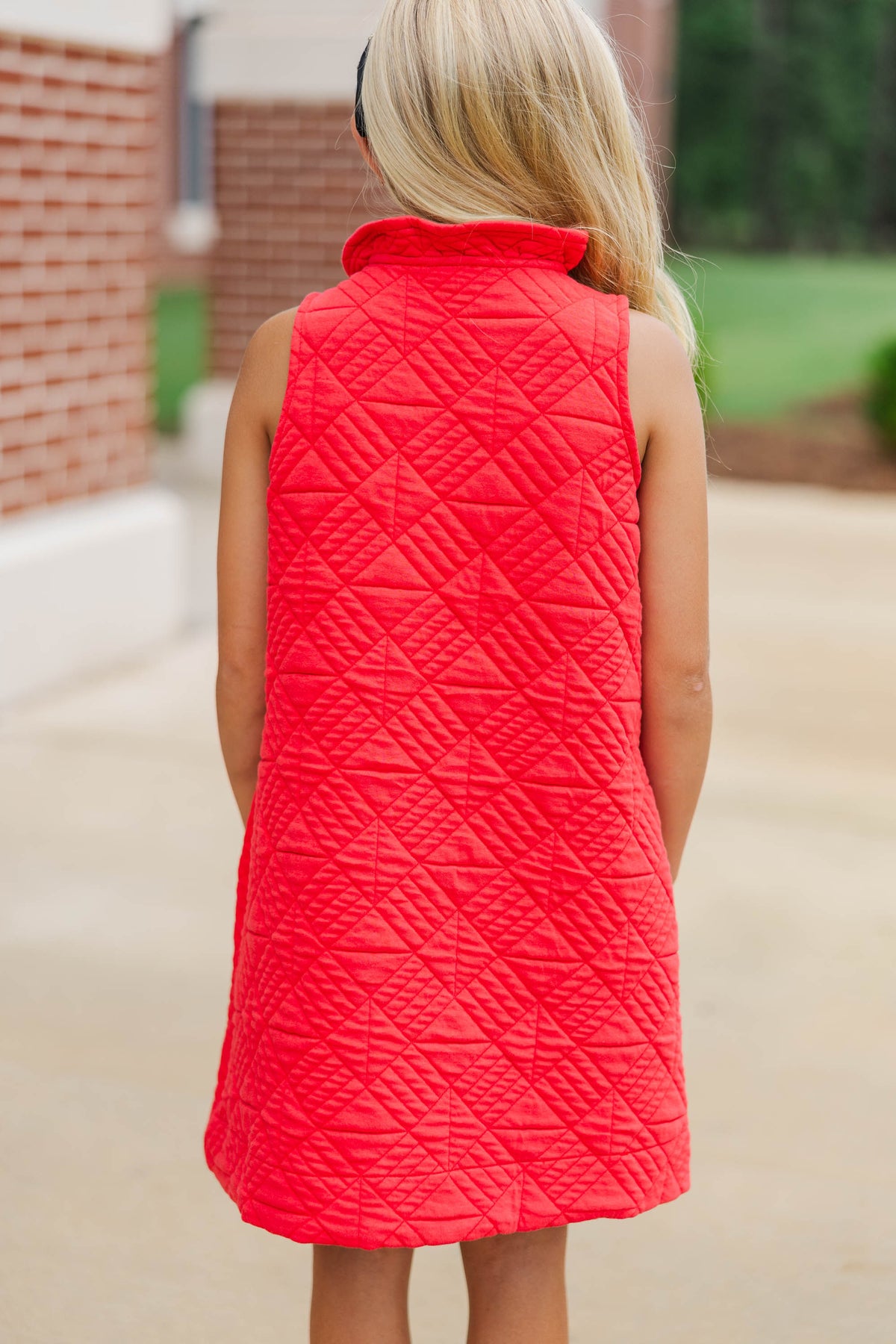 Girls: Never Better Red Textured Dress – Shop the Mint