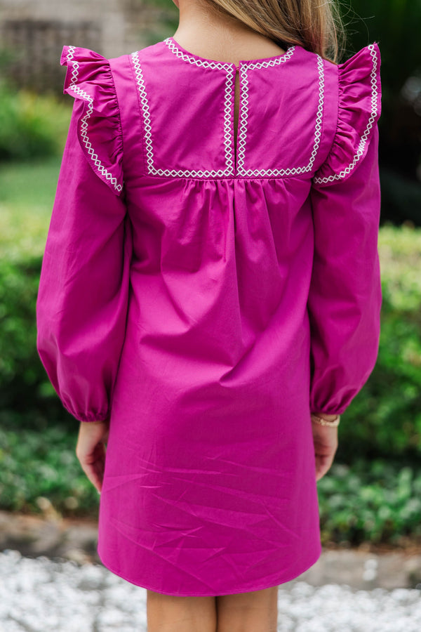 Girls: See It Through Magenta Pink Babydoll Dress – Shop the Mint