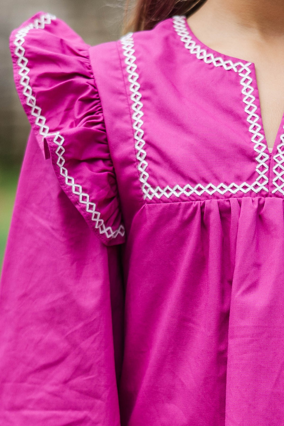 Girls: See It Through Magenta Pink Babydoll Dress – Shop the Mint