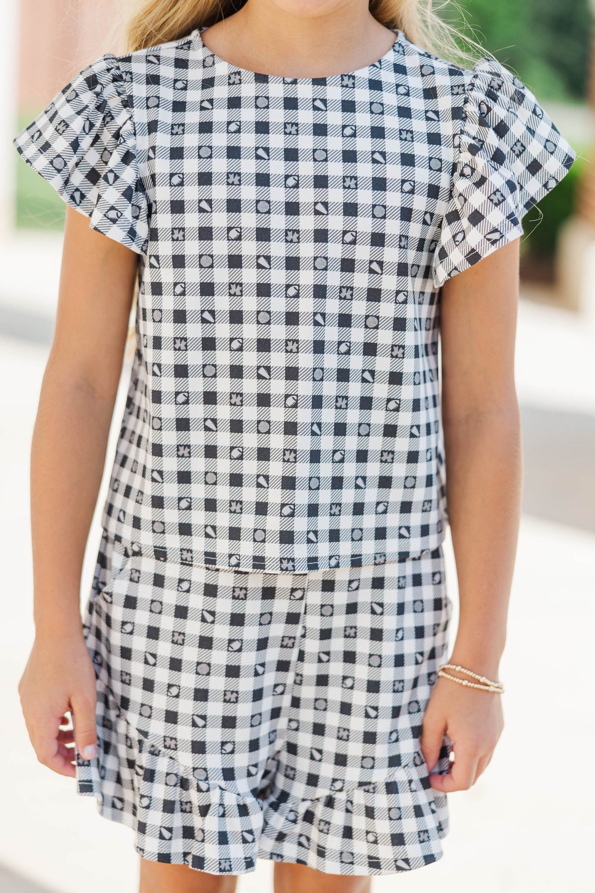 Girls: Feeling Fun Black Gameday Checkered Set – Shop the Mint