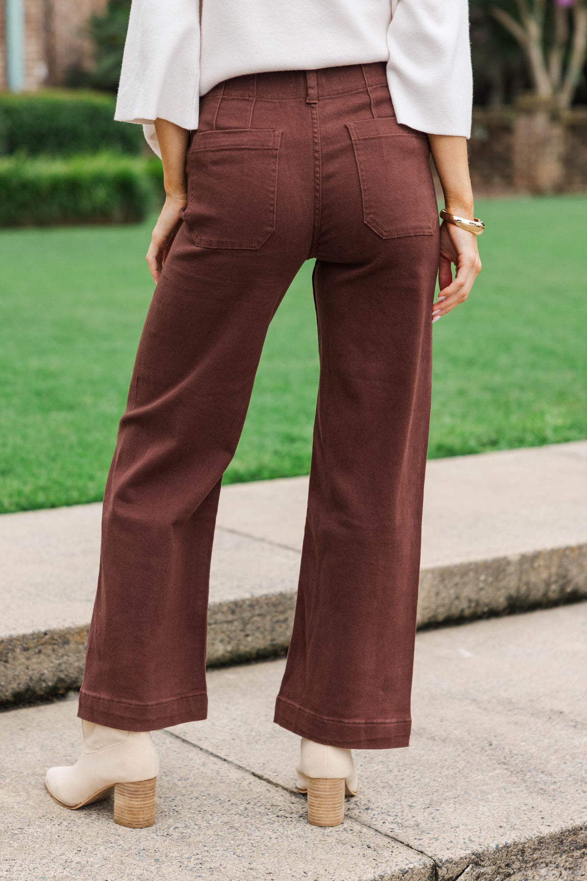 Big Dreams Dark Brown Denim Wide Leg Jeans – Shop the Mint