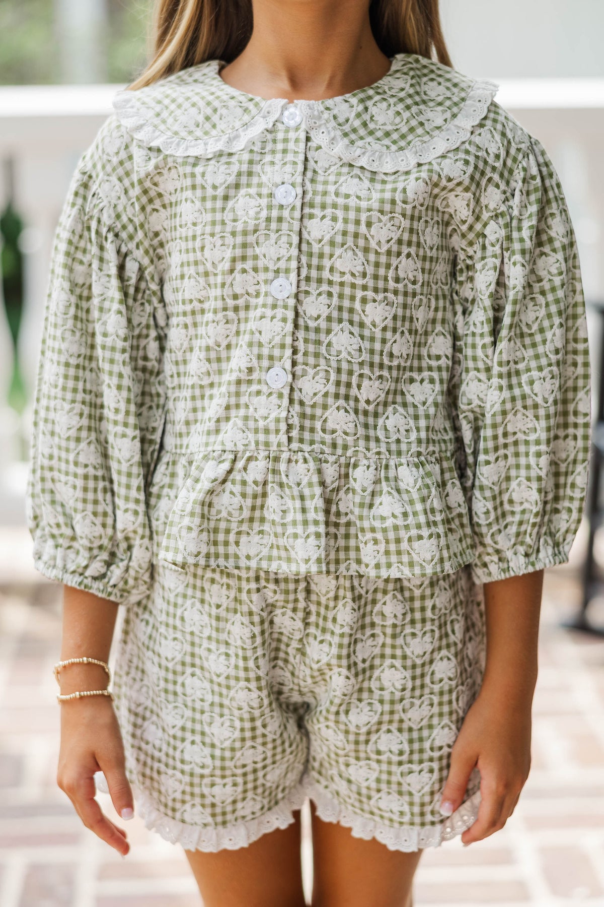 Girls: All Around You Green Crochet Ruffled Set – Shop the Mint