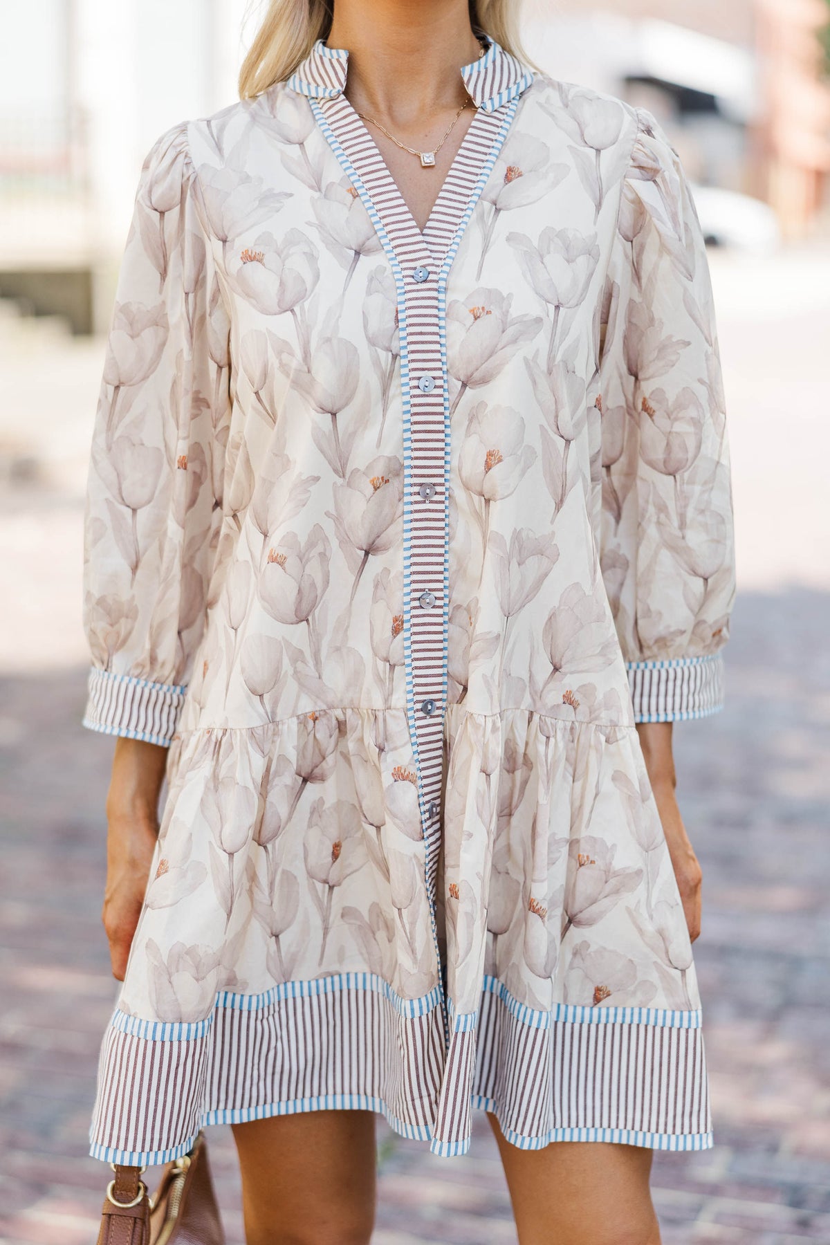 Gentle Things Cream Floral Babydoll Dress – Shop the Mint