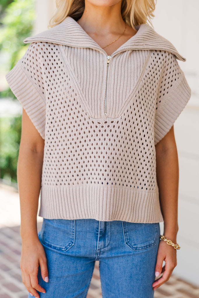 Hear Your Call Stone S/S Sweater – Shop the Mint
