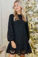 Always Elegant Black Eyelet Dress – Shop the Mint